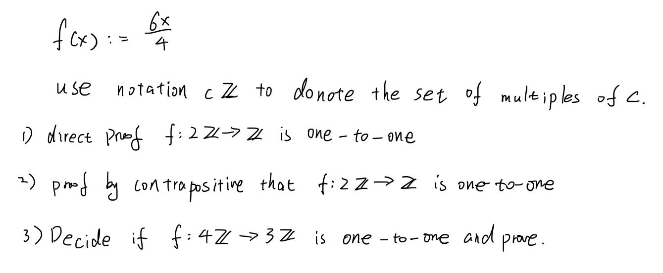 [Solved]: \[ f(x):=\frac{6 x}{4} \] use notation \( c \mat