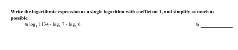 Solved Write the logarithmic expression as a single | Chegg.com