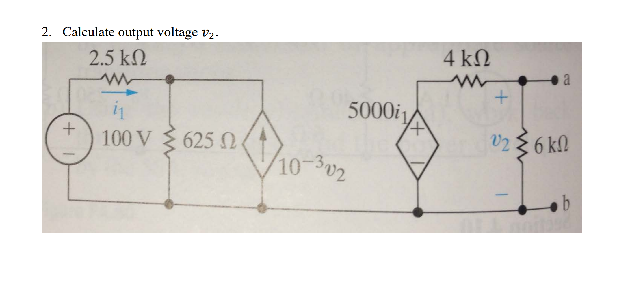 Solved 1. Use nodal analysis to find voltage, Vx.2. | Chegg.com
