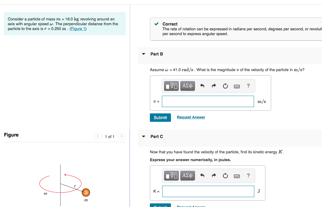 Solved Consider a particle of mass m = 16.0 kg revolving | Chegg.com
