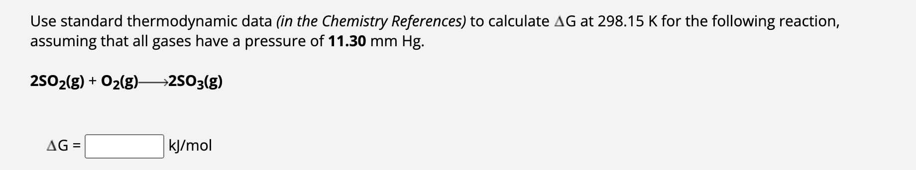 Solved Use standard thermodynamic data (in the Chemistry | Chegg.com