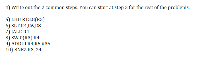 4) Write out the 2 common steps. You can start at | Chegg.com