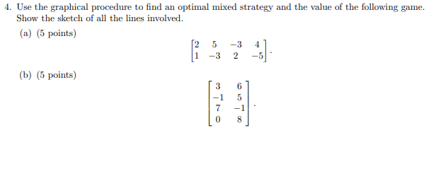 Solved 4. Use the graphical procedure to find an optimal | Chegg.com