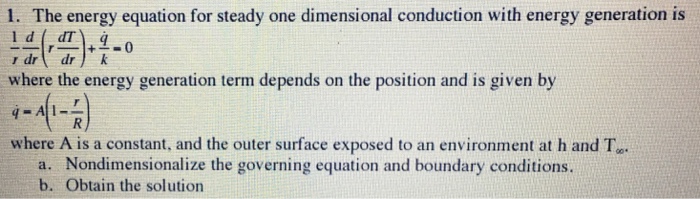Solved The exergy equation for steady one dimensional | Chegg.com