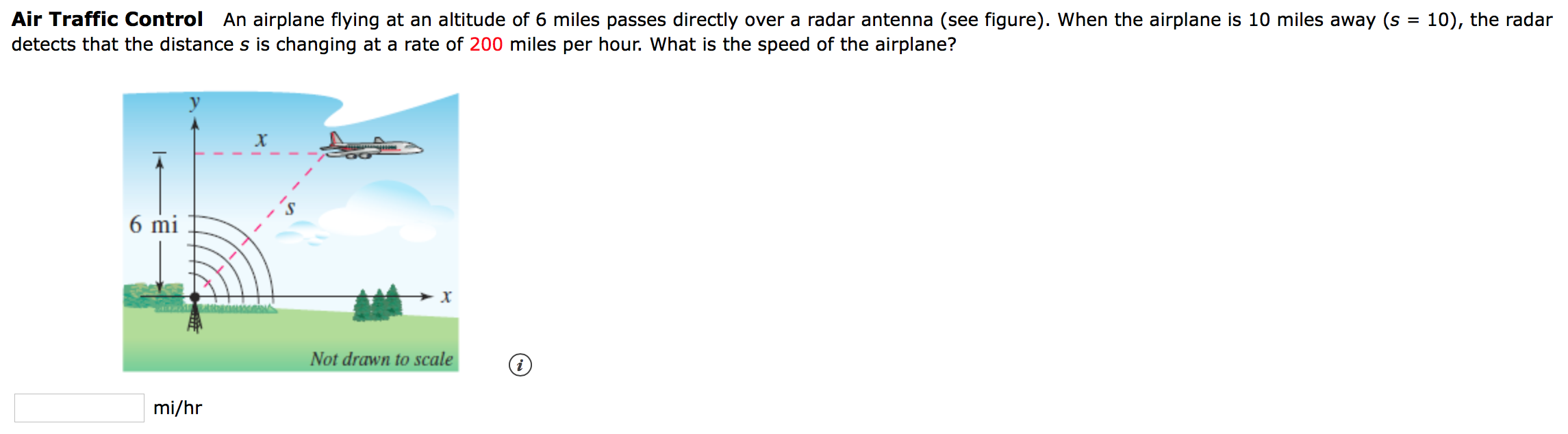 Solved Air Traffic Control An airplane flying at an altitude | Chegg.com