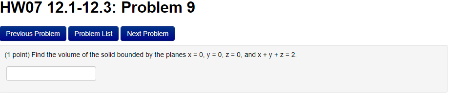 Solved Hw07 121 123 Problem 8 Previous Problem Problem 