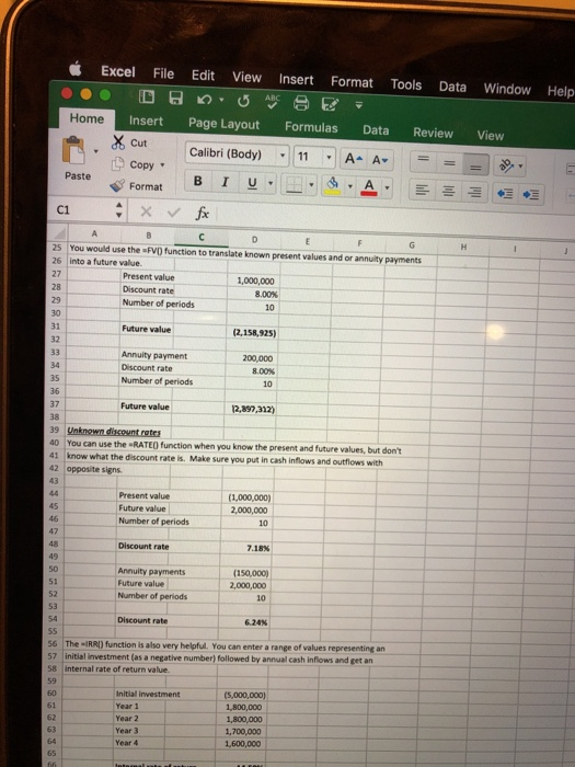 Solved Excel File Edit View Insert Format Tools Data Window 2369