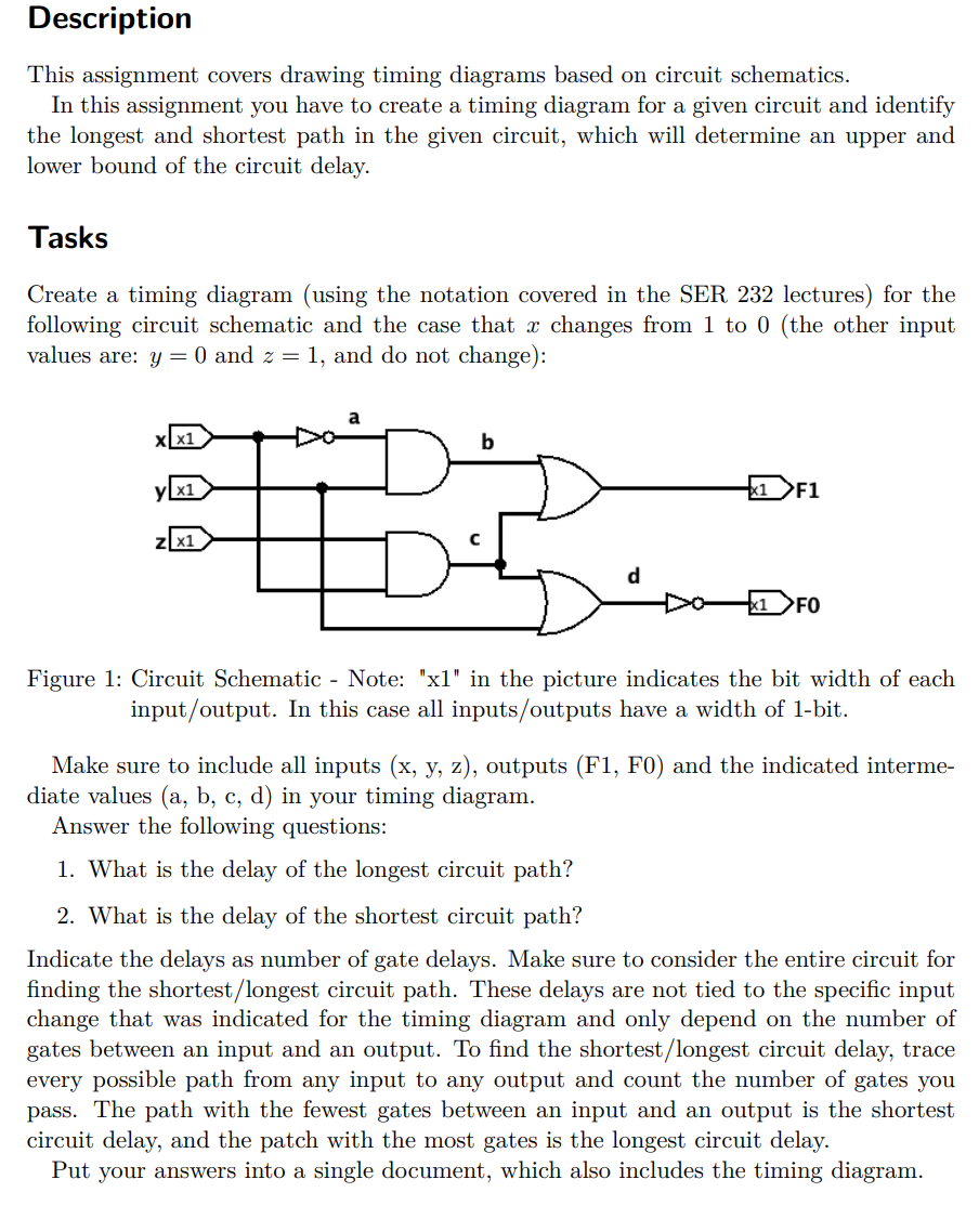 Solved This assignment covers drawing timing diagrams based | Chegg.com