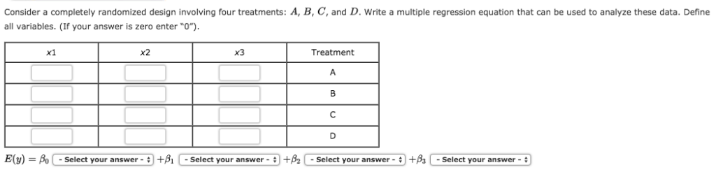 Solved Consider a completely randomized design involving | Chegg.com