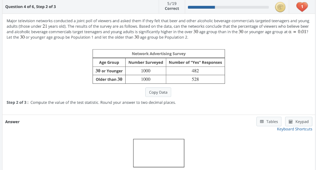 Solved Step 3 of 3 : Make the decision and state the | Chegg.com