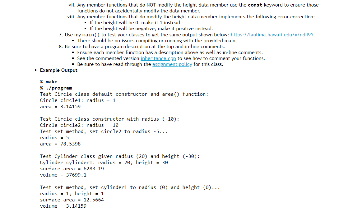Solved - Objective - Create a base class named Circle with | Chegg.com