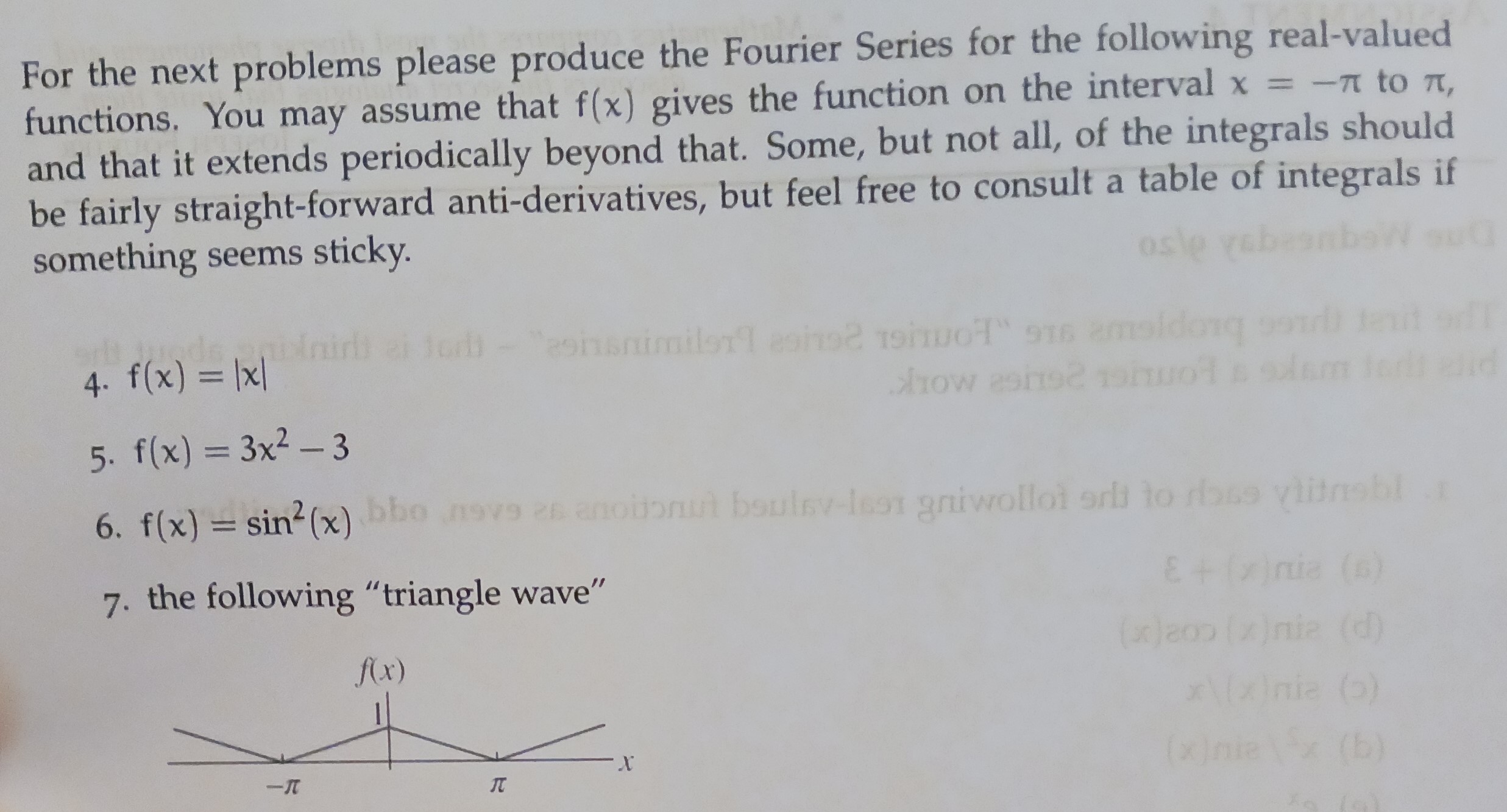 Solved For The Next Problems Please Produce The Fourier