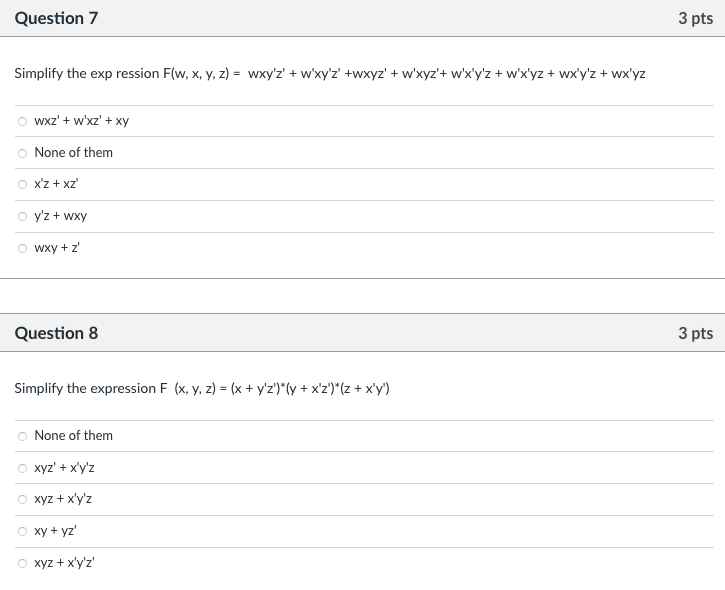 Solved Simplify the exp ression | Chegg.com