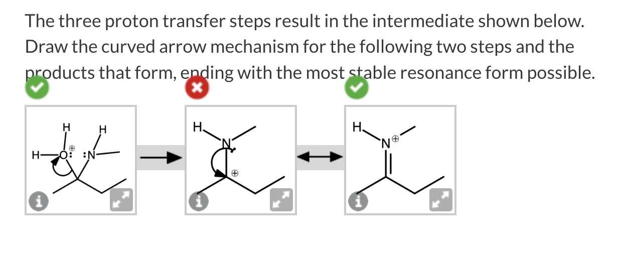 Solved The three proton transfer steps result in the | Chegg.com