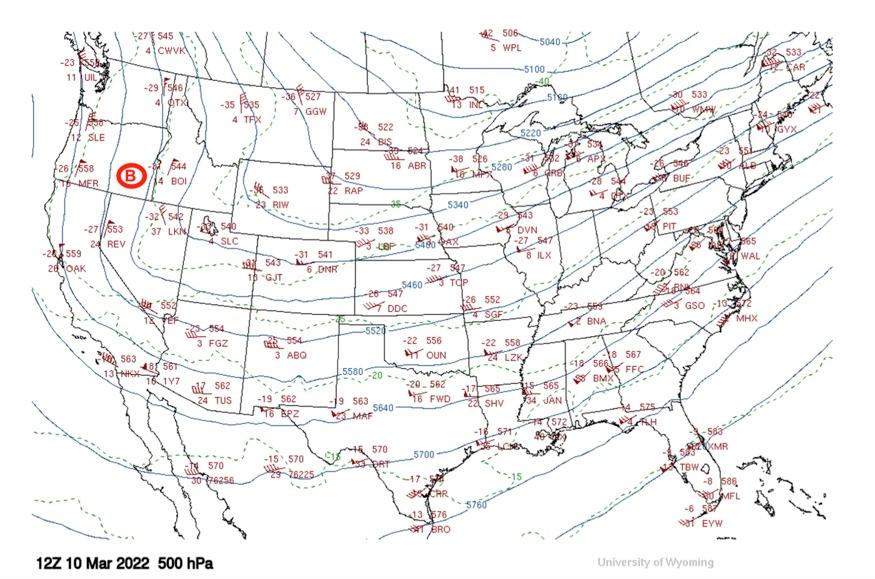 Solved 16. For the upper air maps below, draw arrows | Chegg.com