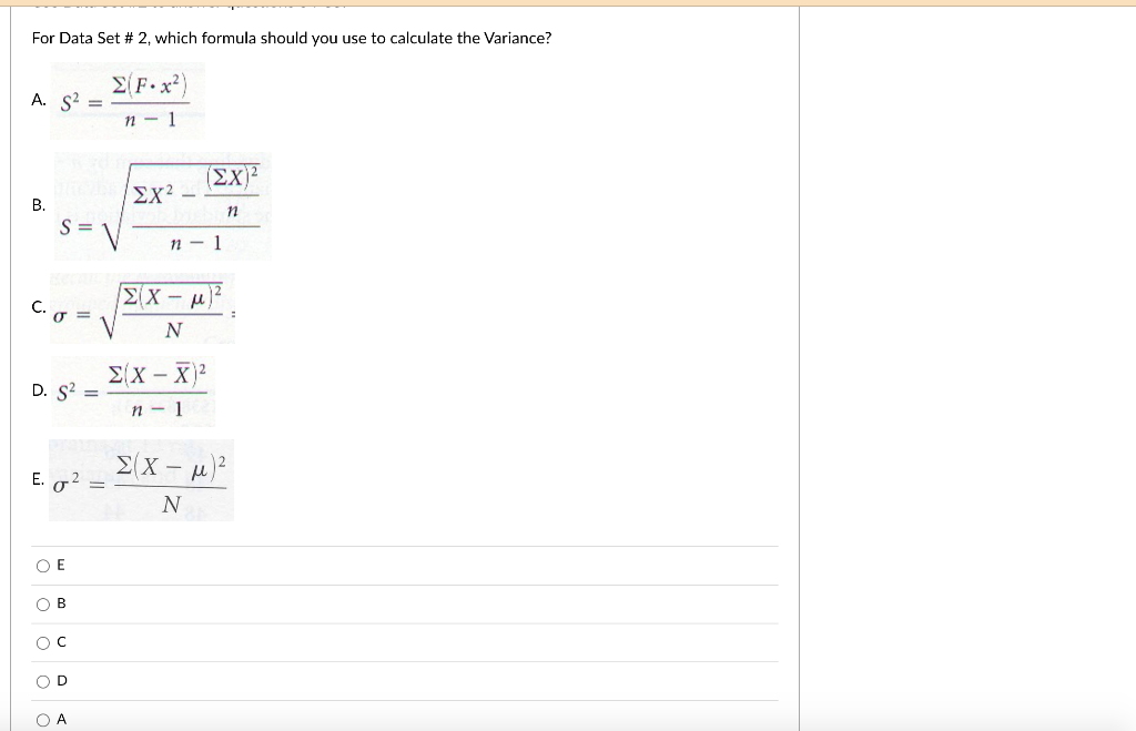 Solved Here is Data Set \#2 again: Use Data Set \#2 to | Chegg.com