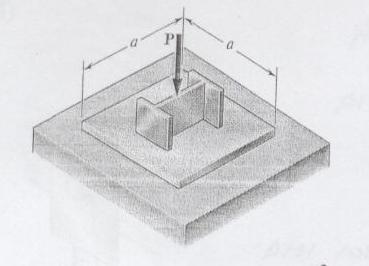 Solved A axial load of P = 420 kips is supported by a short | Chegg.com