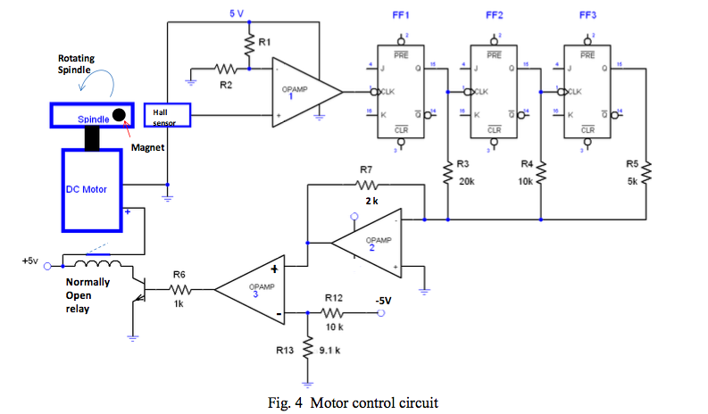 Redesign the circuit of Fig. 4 so that the motor | Chegg.com