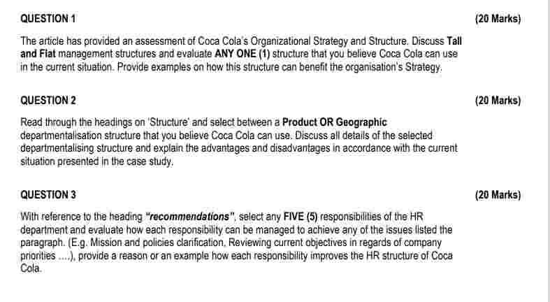 Solved QUESTION 2Read through the headings on 'Structure' | Chegg.com