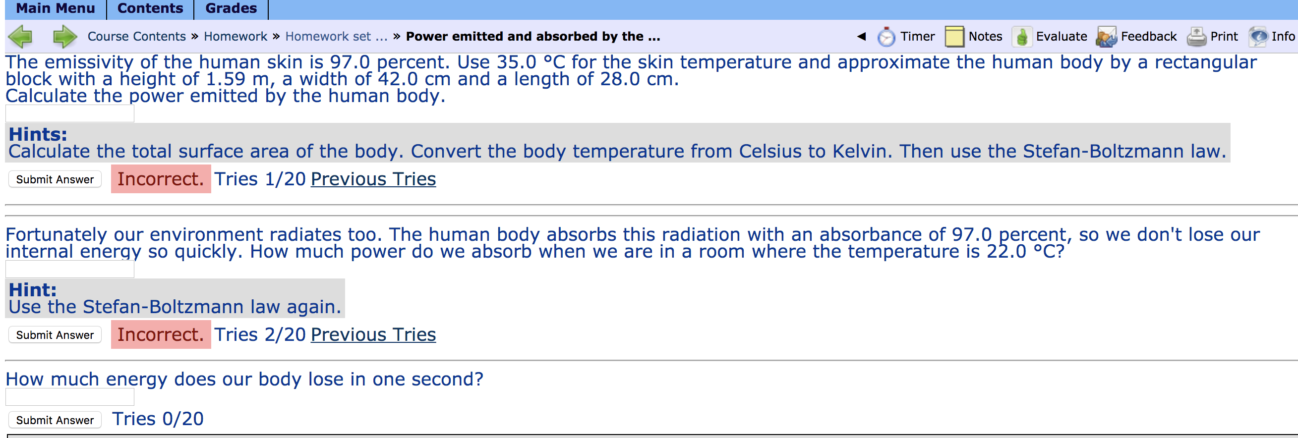 Solved The emissivity of the human skin is 97.0 percent. Use | Chegg.com