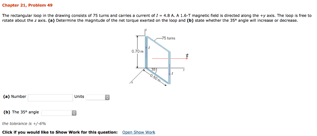 Solved The rectangular loop in the drawing consists of 75 | Chegg.com