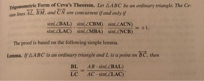 Solved use the lemme to prove the trigonometric form of | Chegg.com