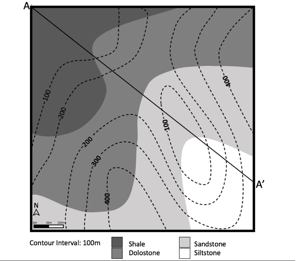 Solved Lab 7: Geologic Structures Lab Total: 20 Marks 1. | Chegg.com