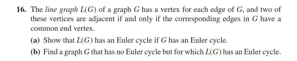 Solved 7. Suppose that in the definition of an Euler cycle, | Chegg.com