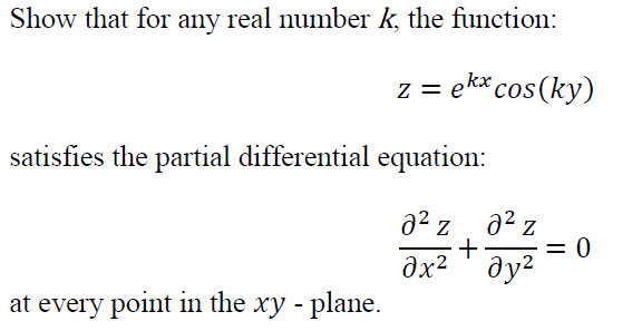Solved Show That For Any Real Number K The Function