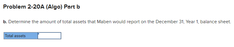 Solved Required information Problem 2-20A (Algo) Showing how | Chegg.com