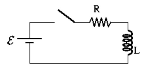 Solved An LR circuit is hooked up to a battery as shown in | Chegg.com
