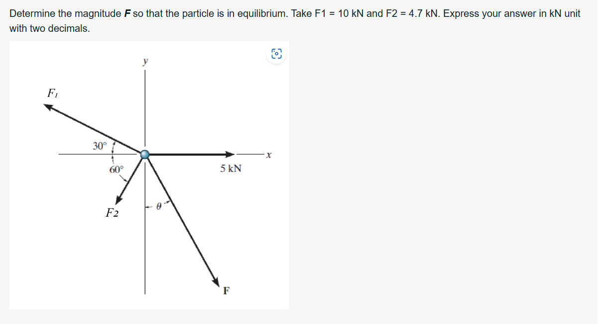 Solved Determine the magnitude \\( \\boldsymbol{F} \\) so | Chegg.com