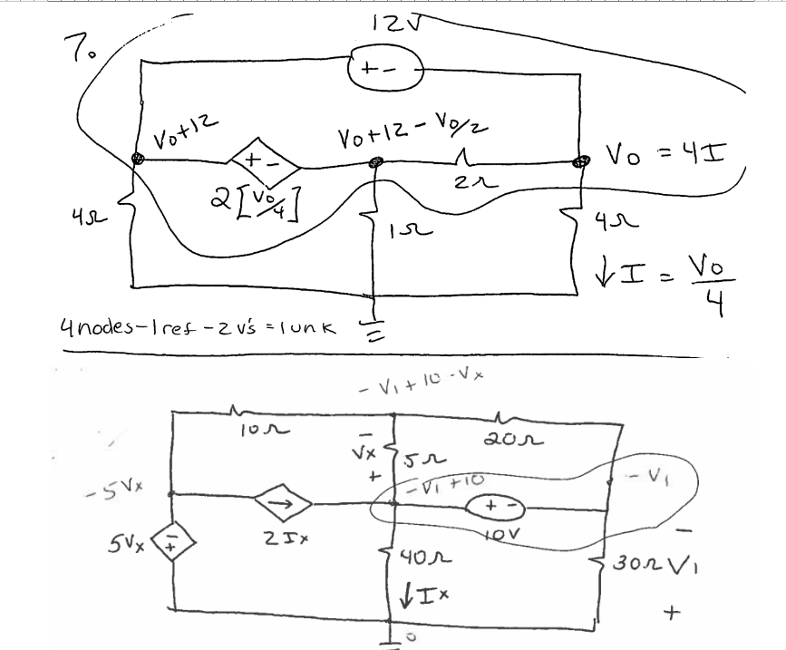 Solved Please explain why the supernode on the top circuit | Chegg.com