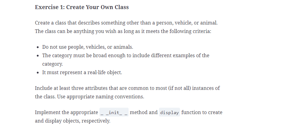 Solved Exercise from book Job Ready Python Exercise 1: | Chegg.com Solved Exercise from book Job Ready Python Exercise 1: | Chegg.com
