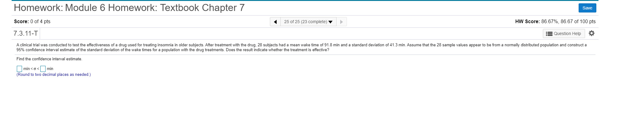 Solved Homework Module 6 Homework Textbook Chapter 7 Save