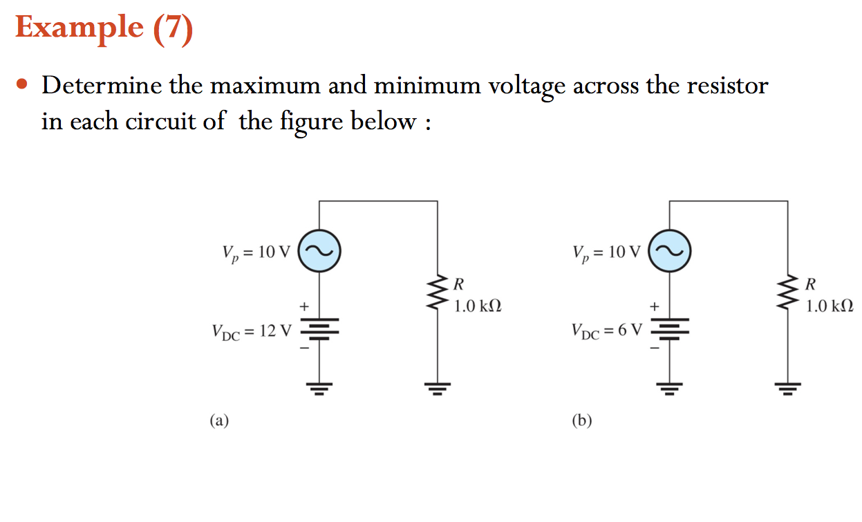 Solved Example 7 • Determine The Maximum And Minimum 0958
