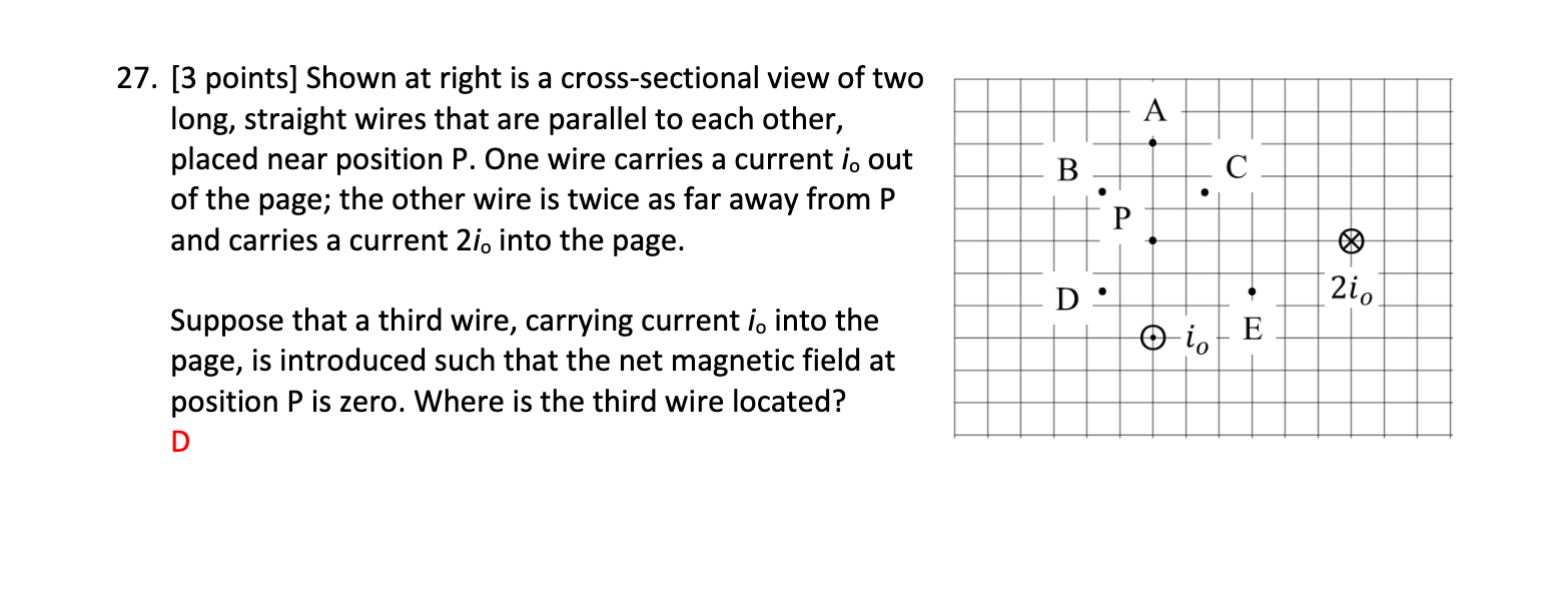 Solved 27. [3 points] Shown at right is a cross-sectional | Chegg.com