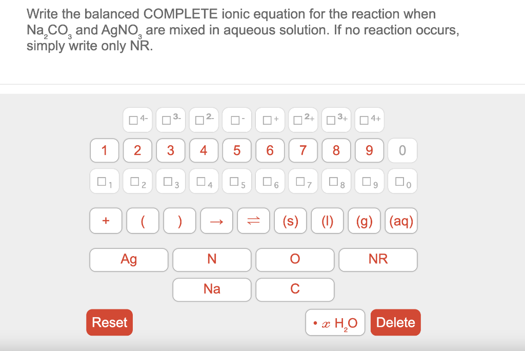 Solved Write the balanced COMPLETE ionic equation for the | Chegg.com