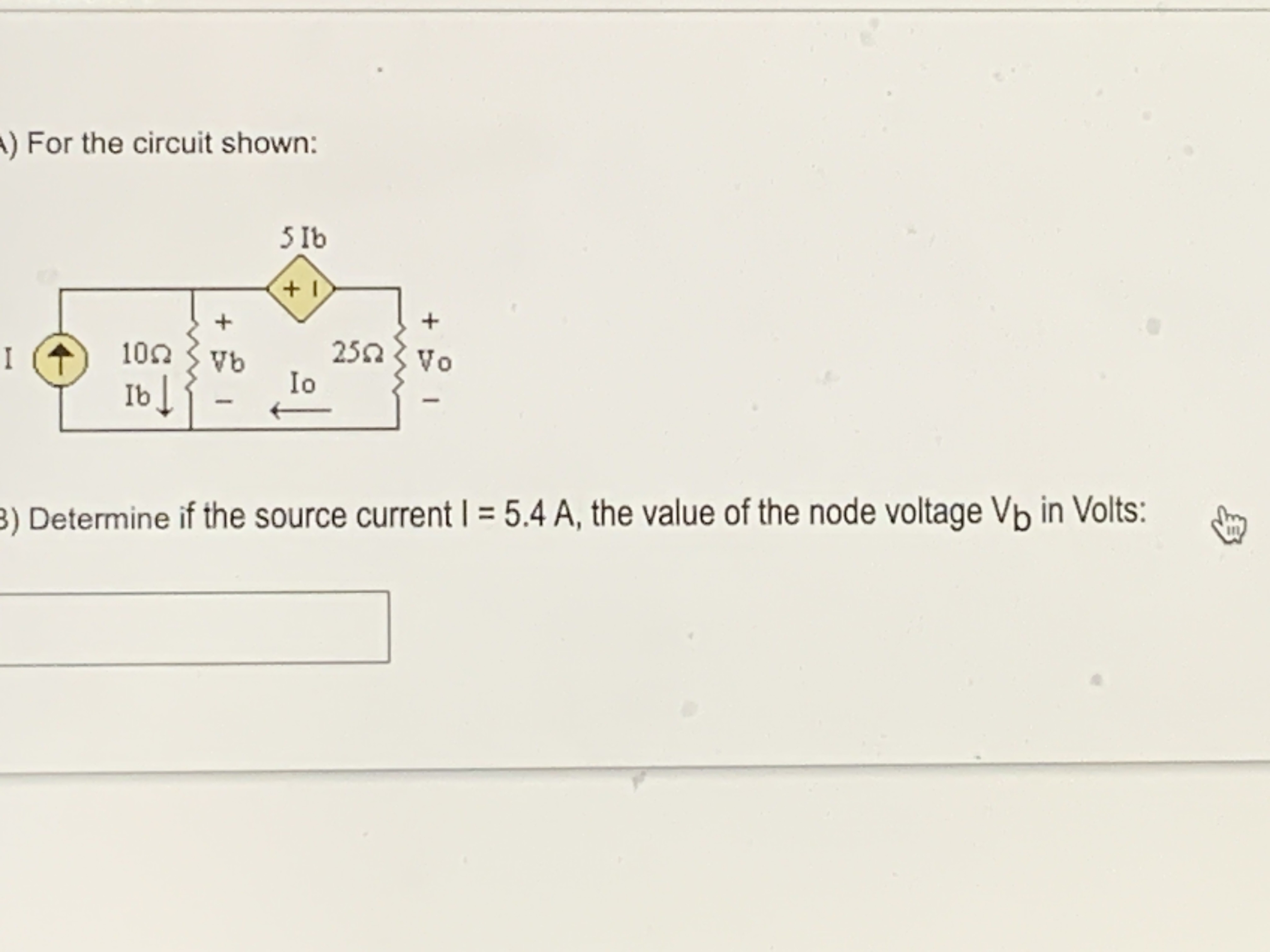 Solved For the circuit shown: Determine if the source | Chegg.com