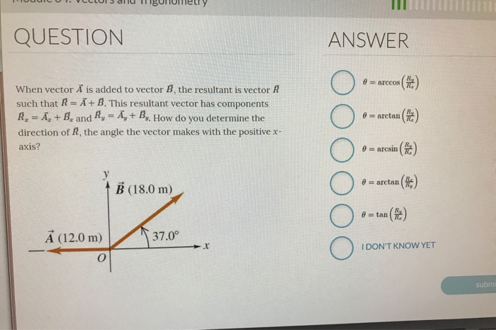Solved Module 05: 1D Kinematics QUESTION ANSWER When you | Chegg.com