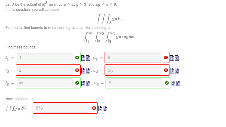 Solved Let I be the subset of R3 given by : > 1, y > 3, and | Chegg.com