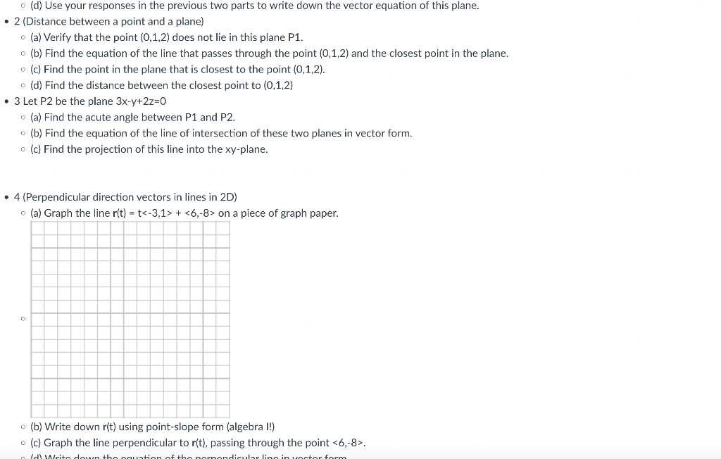 Solved Let P1 be the plane defined by z+2x−y=4. - 1 (Going | Chegg.com