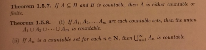 Solved 1) Prove Theorem 1.5.7 2) | Chegg.com