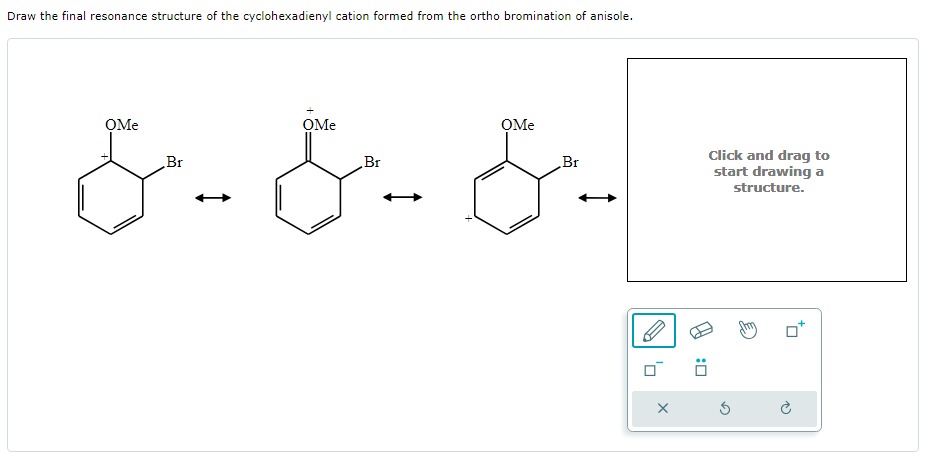 Solved Draw the final resonance structure of the | Chegg.com