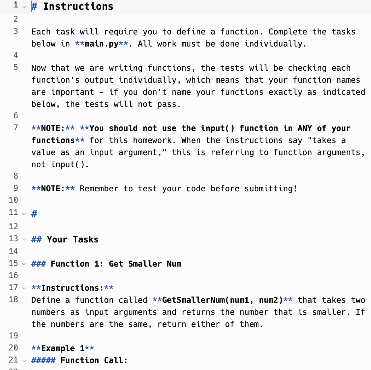 Solved handle the empty case. 78 79∨# 80 81∨ \#\# Function | Chegg.com
