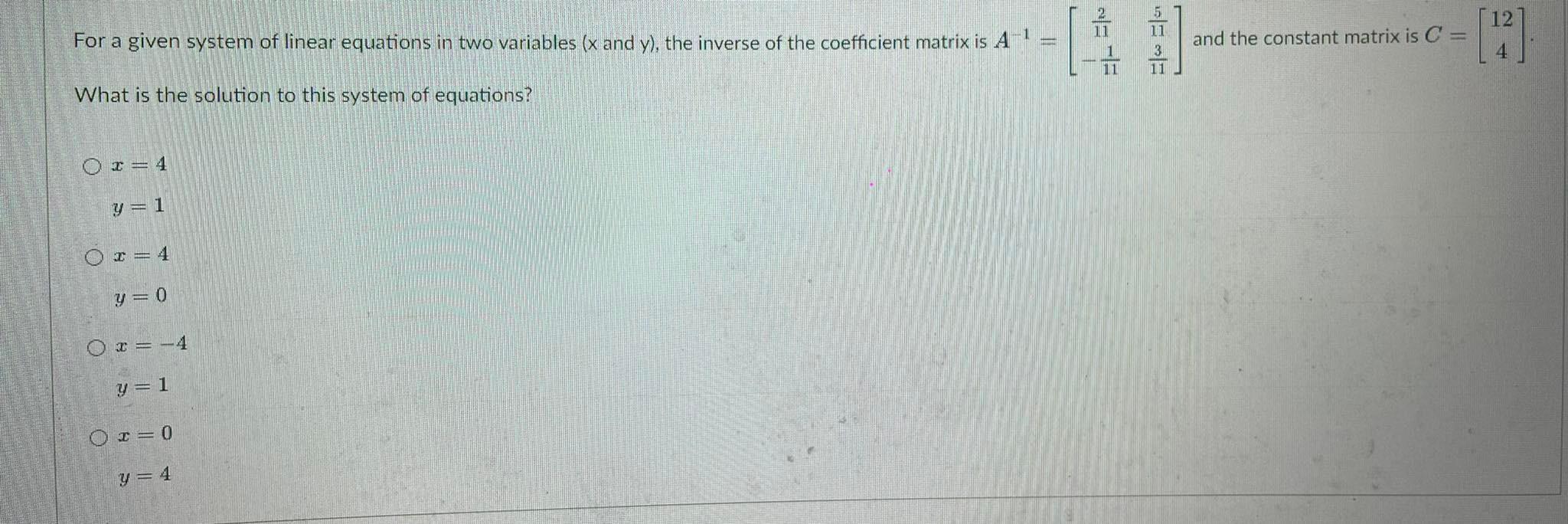 Solved For a given system of linear equations in two | Chegg.com