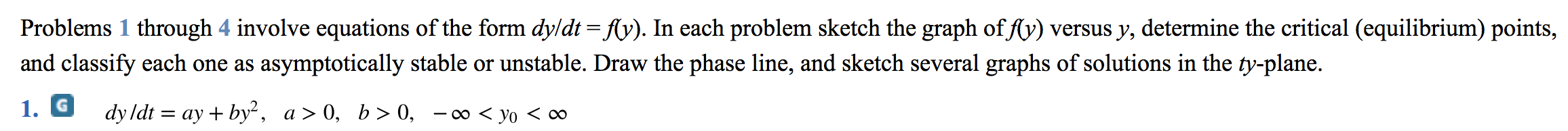 Solved Problems 1 through 4 involve equations of the form | Chegg.com