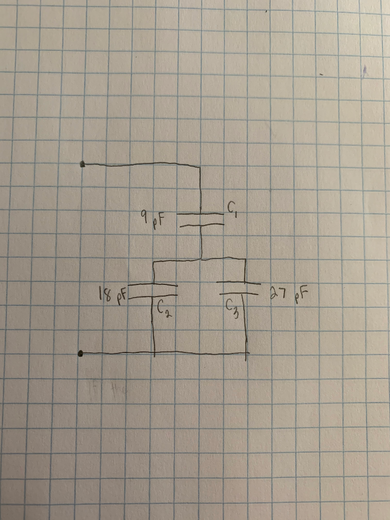 Solved If the voltage on C2 is 257 V, what is the voltage | Chegg.com
