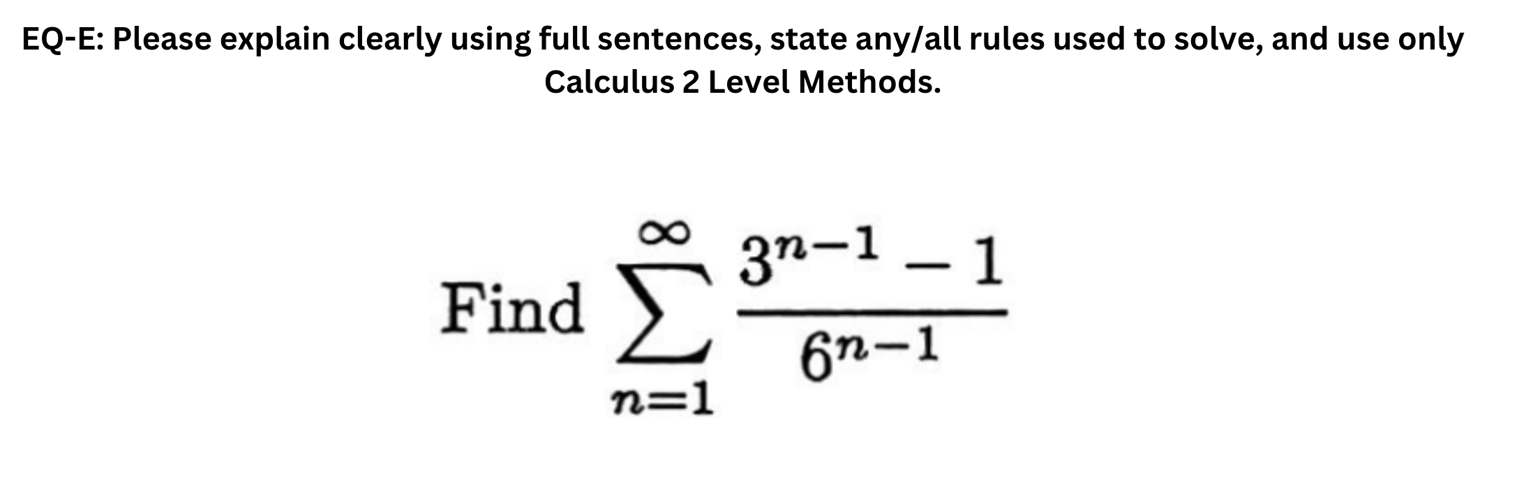 Solved EQ-E: Please explain clearly using full sentences, | Chegg.com