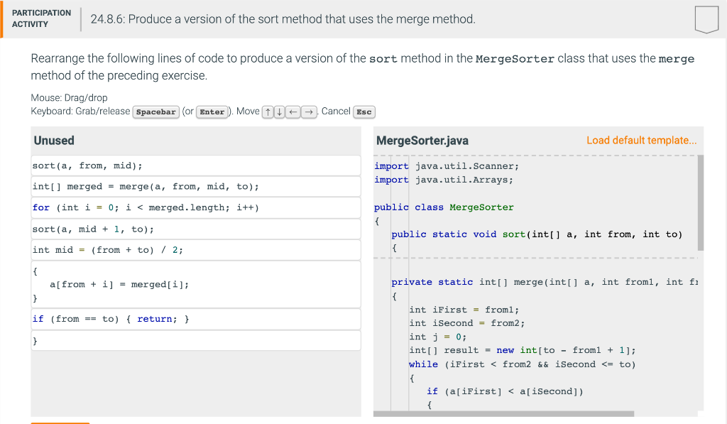 Solved \begin{tabular}{l|l} ARTICIPATION & 24.8.6: Produce a | Chegg.com